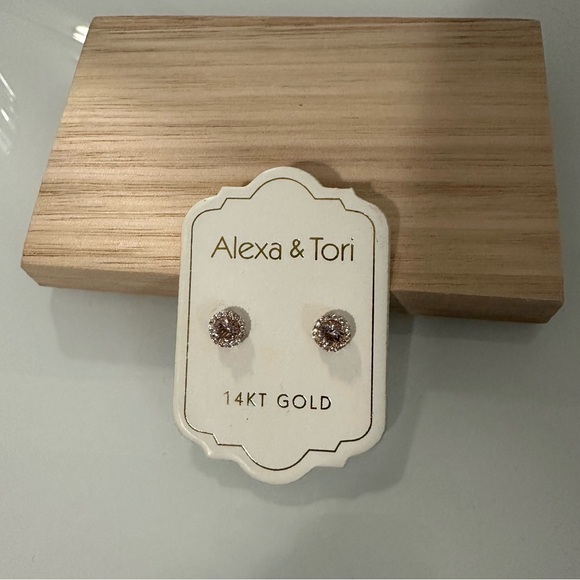 Alexa & Tori | Jewelry | Alexa Tori 4k Yellow Gold Morganite And Cz ...